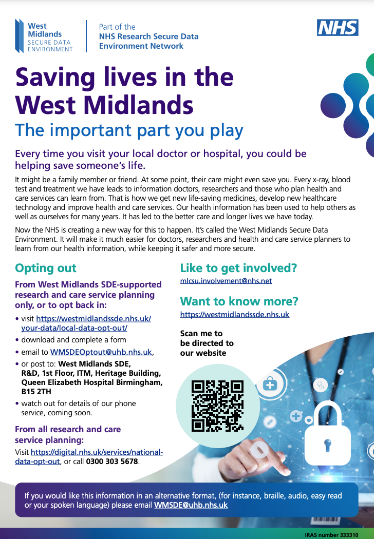 GP and provider toolkits - West Midlands Secure Data Environment